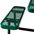 "Global Industrial Outdoor 46"" Expanded Metal Mesh Square Picnic Table ...