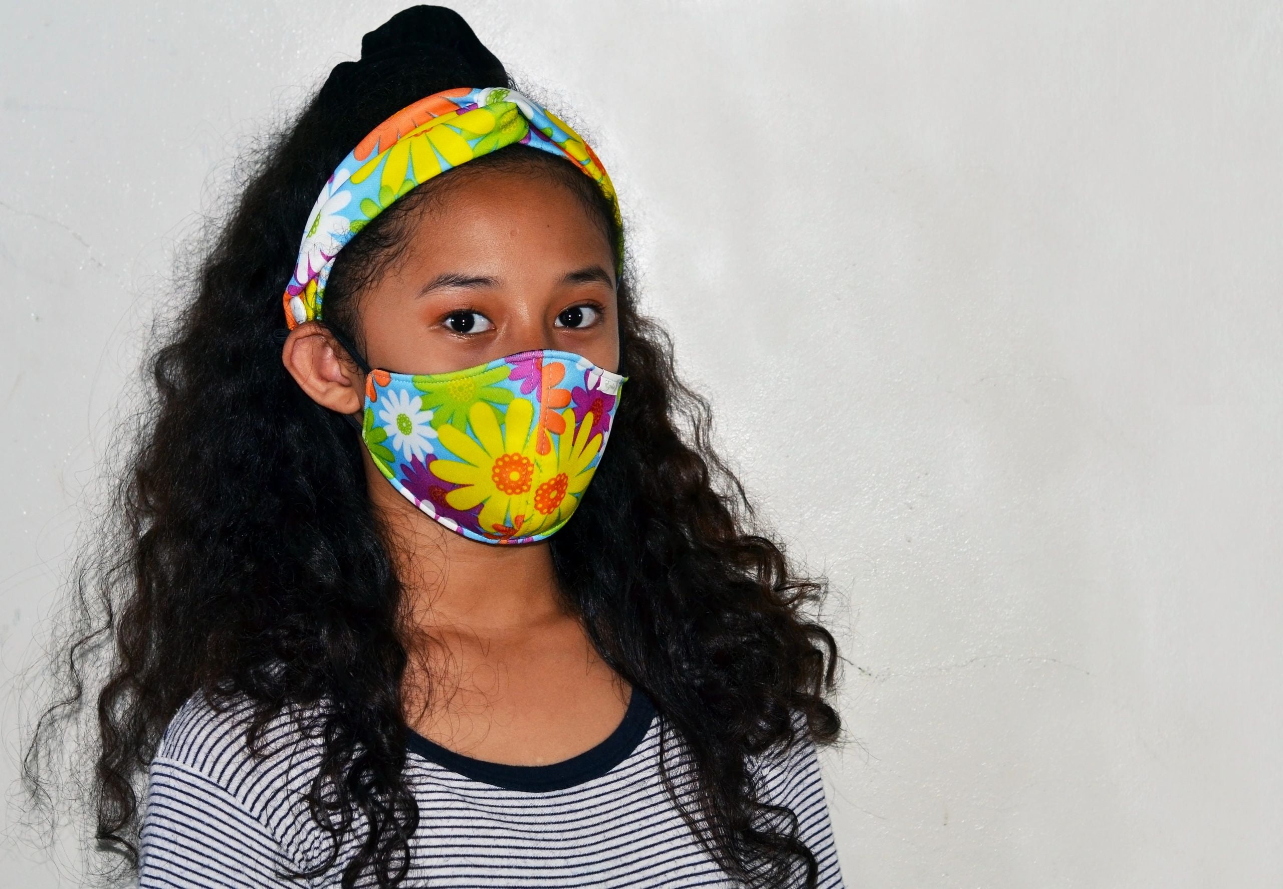 Ezolistic TURMASK Turban Female Headband & Face Mask 2 ply Neoprene ...