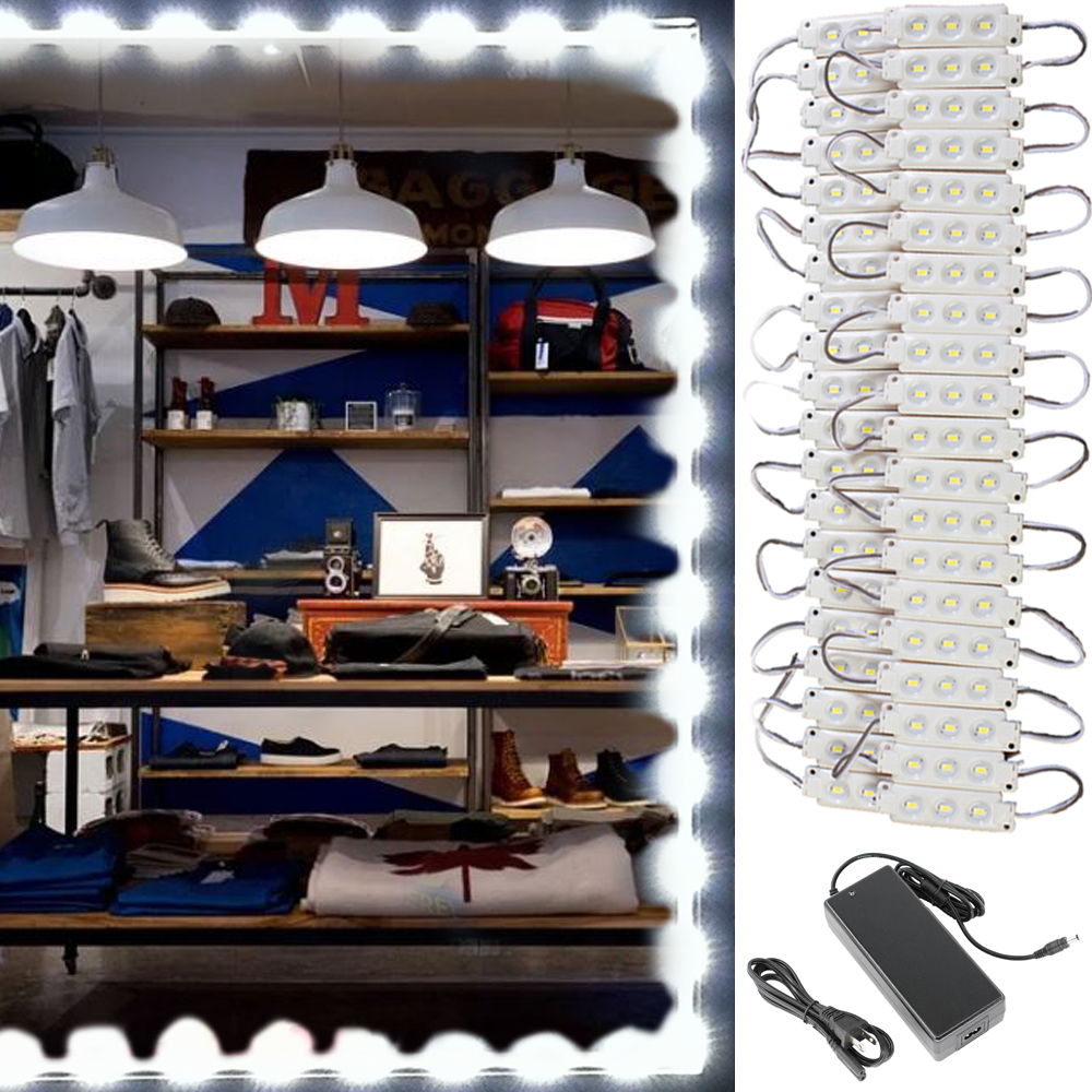 40ft Super bright storefront LED light pure white S5630 injection ...