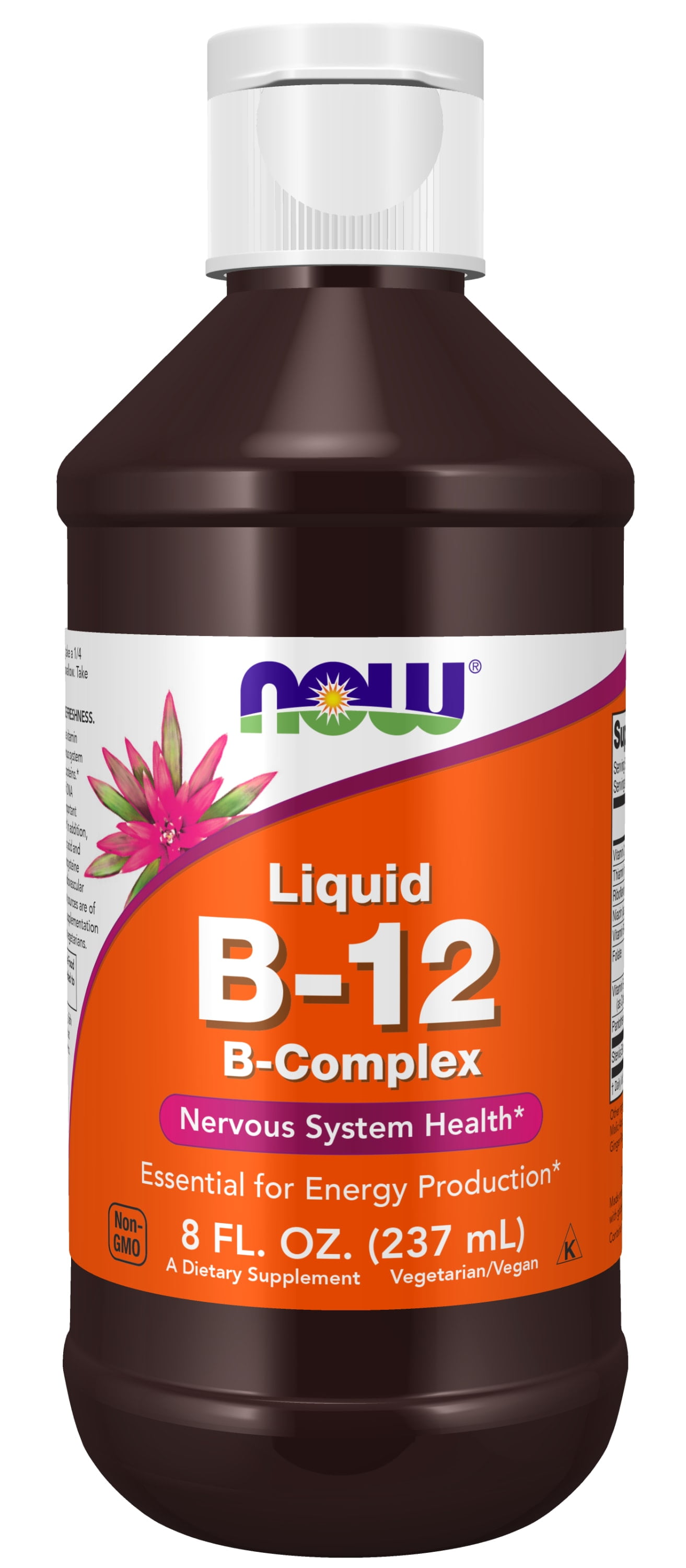 NOW Supplements, Vitamin B-12 Complex Liquid, Energy Production ...