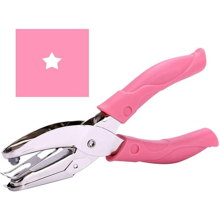 1/4 Inch Small Mini Tiny Star Shaped Hole Paper Punch Puncher with Pink ...