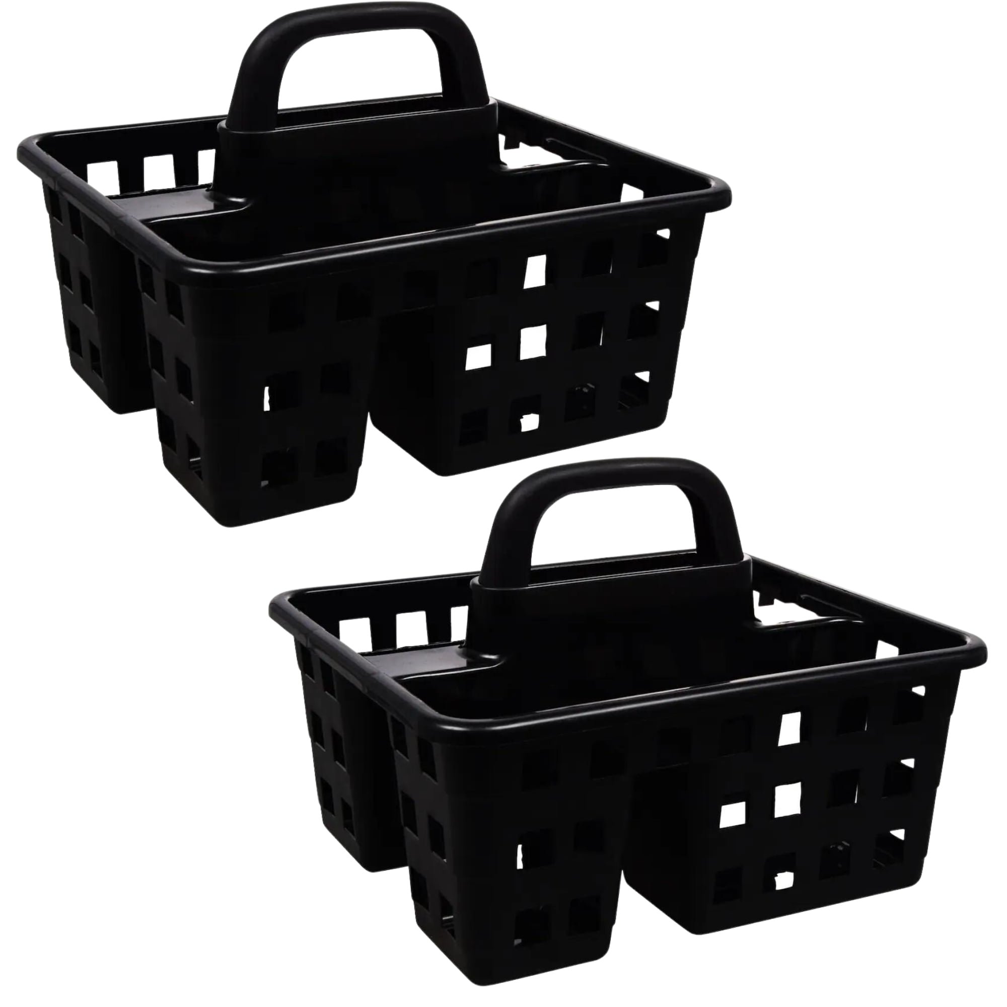 A1 Unlimited Divided 3-Compartment Plastic Caddies with Handle 10x8 ...