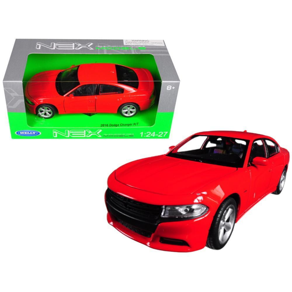 2016 Dodge Charger R/T Red 1/24 - 1/27 Diecast Model Car by Welly ...