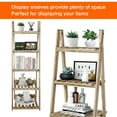 Fionafurn A-Shaped 5-Tier Bookshelf, Wooden Unit for Living Room ...