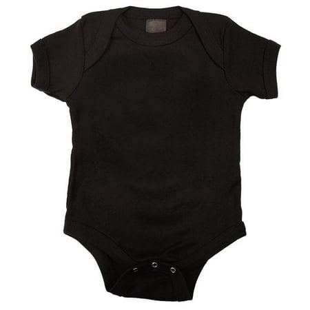 Kiditude - Black Plain Baby Bodysuit One Piece - Walmart.com - Walmart.com