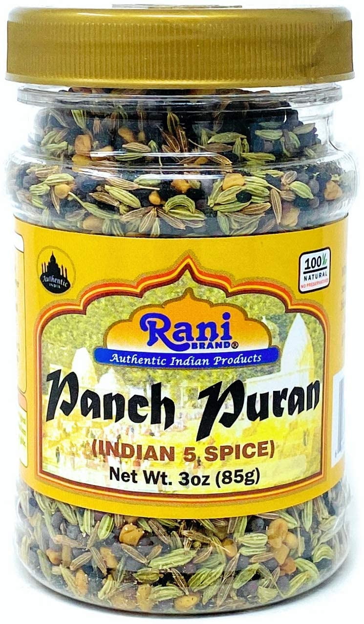 Rani Panch Puran (5 Spice) 3oz (85g) PET Jar ~ All Natural | Vegan ...