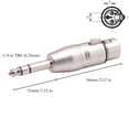 1/4 TRS to XLR Female Adapter Female XLR to 1/4 Stereo Balanced ...