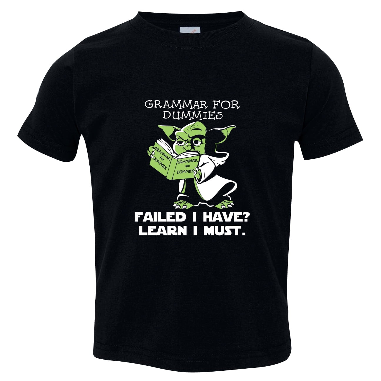Funny Yoda Shirt Yoda Grammar for Dummies, Star Wars Parody Shirt ...