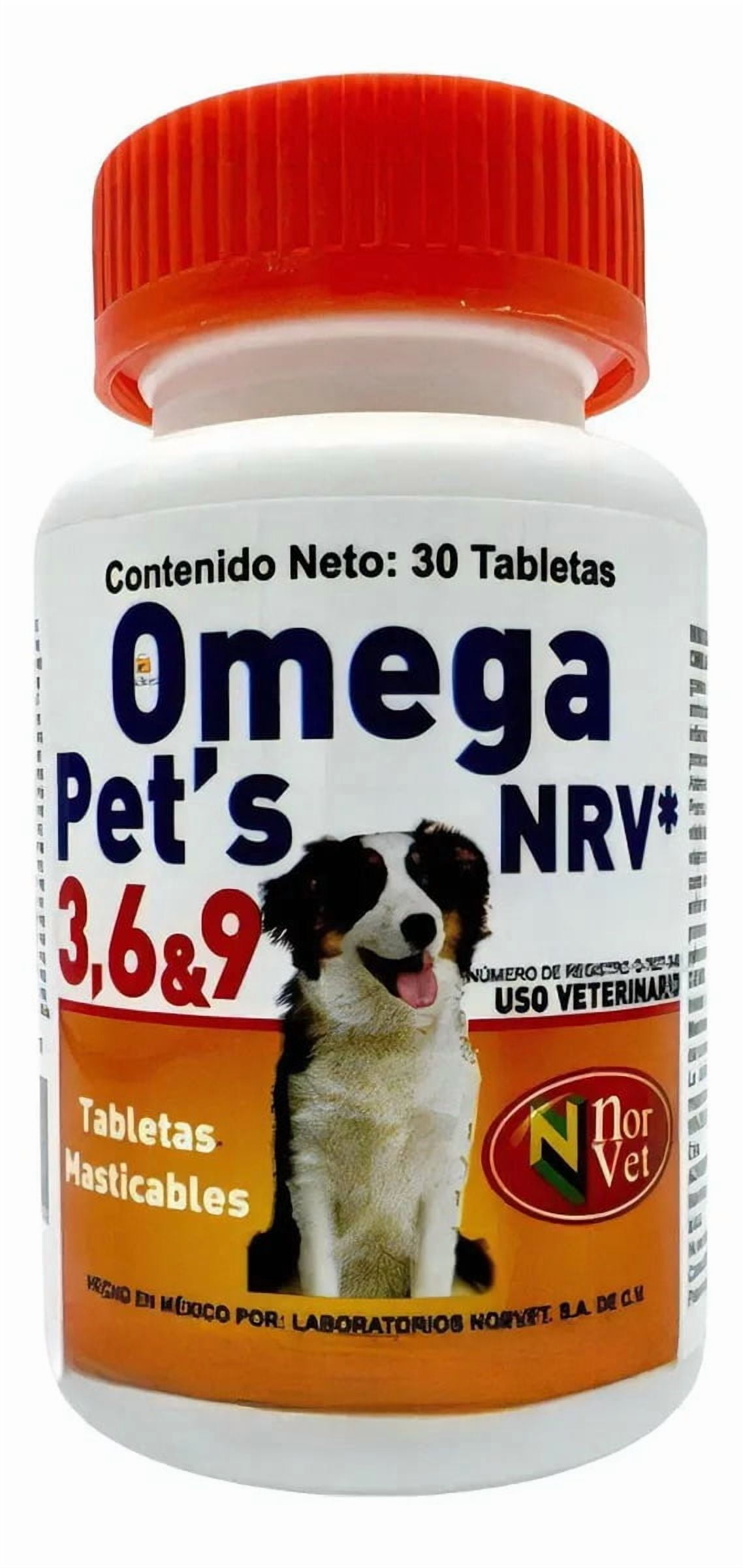 Norvet Omega Pet’s NRV 3, 6 & 9 con 30 Tabs, Suplemento ...
