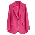 BiZtdJrK Blazers for Women Business Casual Long Sleeve Lapel Open Front ...
