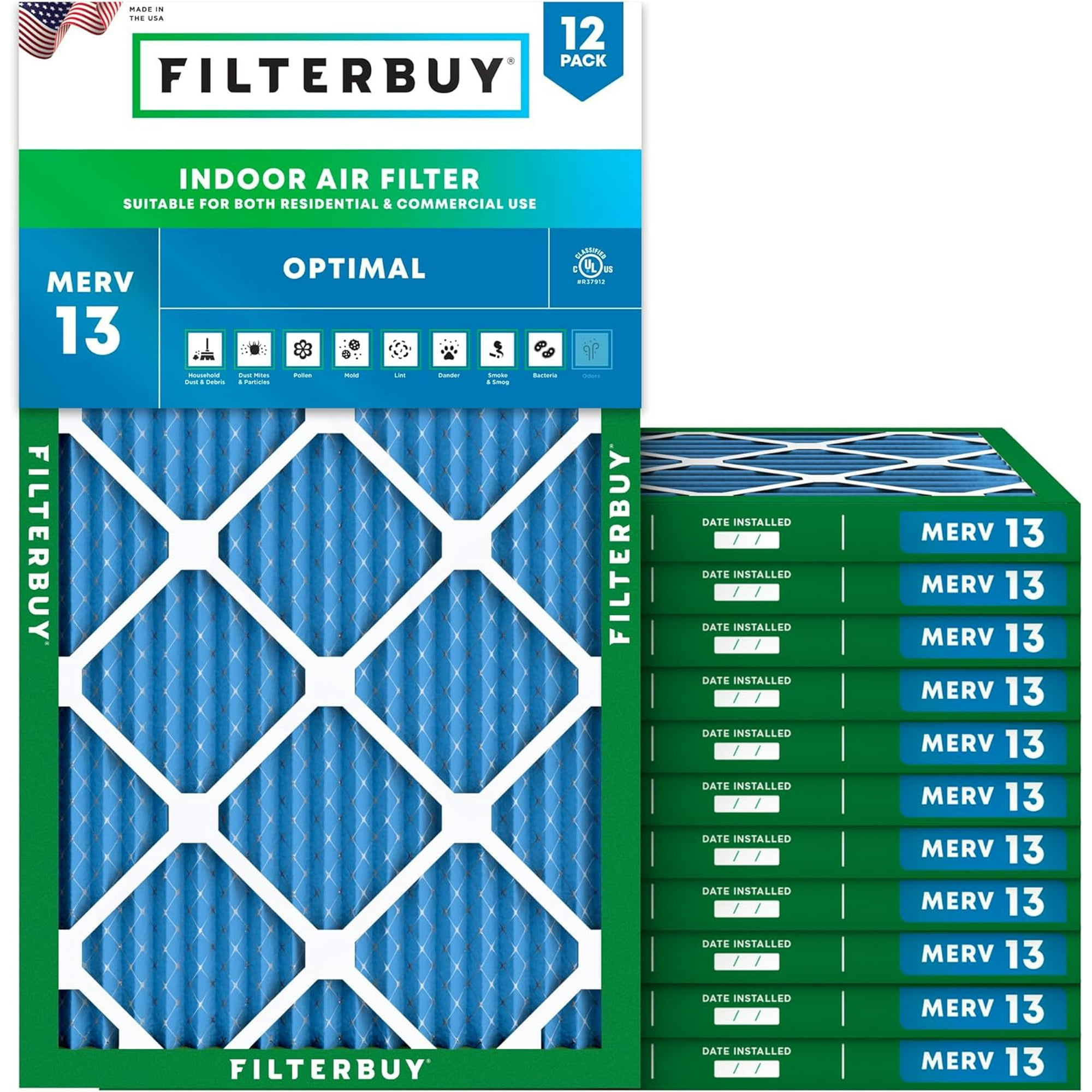 Click here for Filterbuy 16x30x1 Merv 13 (Mpr 1900) Health Defens... prices