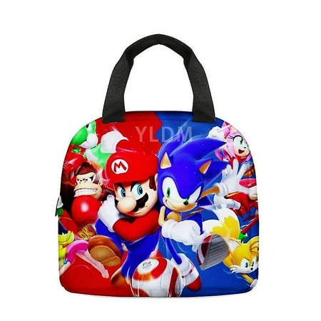 Super Mario Lunch Bag Cooler Tote Portable Insulated Box Student ...