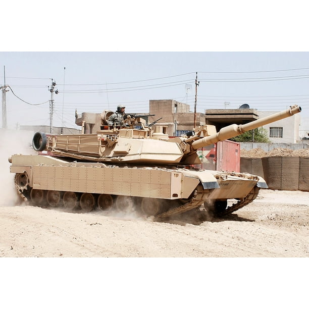 24x36 Gallery Poster U S Army M1a2 Abrams Tank With Production Tusk