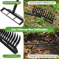 Weed Puller Tool with 76" Long Handle, 2 in 1 Hula Garden Hoe Tool, 12 ...
