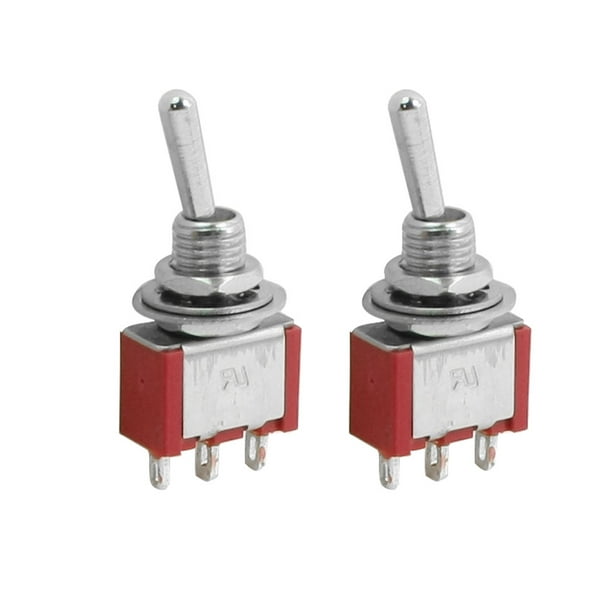 2 Pcs 3 Pins ON/ON 2 Position SPDT Toggle Switch 120V/5A 250V/2A - Walmart.com