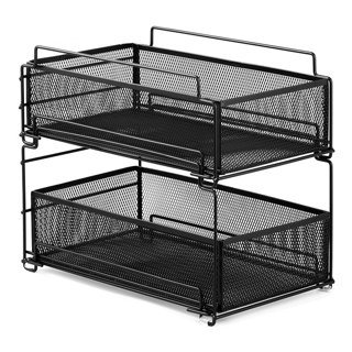 Doryh 3-tier Plastic Open Front Stacking Storage Basket/Bin, Large Size ...