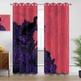 Abstract Blackout Curtains, Modern Art Purple Red Line Patterned Window ...