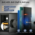 TTLIFE 1.5 Cu.ft. Safes,Fire and Water Resistant Safe Box with Digital ...