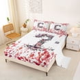 Catabedysis Flowers Alphabet Print Bed Sheets,Vintage Floral Letter C ...