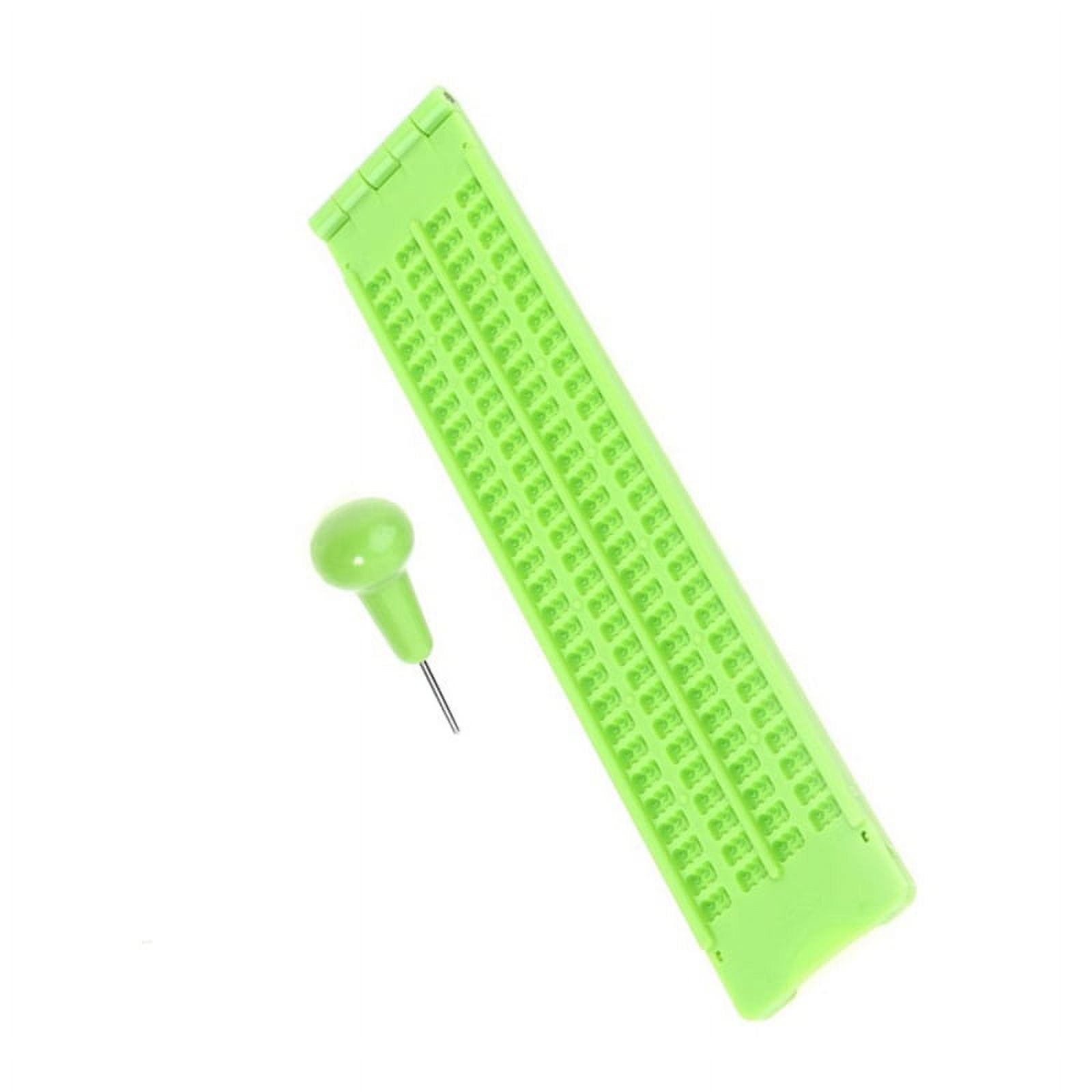 Tablero de Escritura Braille de 4 LíNeas y 28 Celdas con Stylus Braille ...