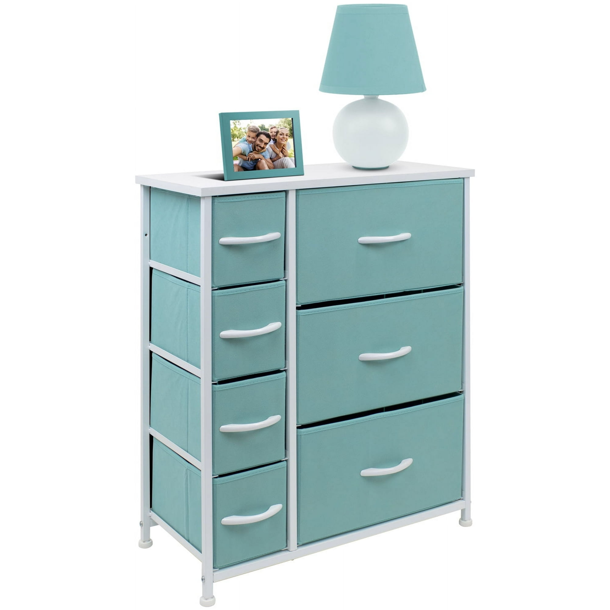 Click here for Sorbus 7 Drawers Chest Dresser - Aqua prices