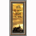 life is short, motorcycle picture frame, gifts for motorcycle riders ...