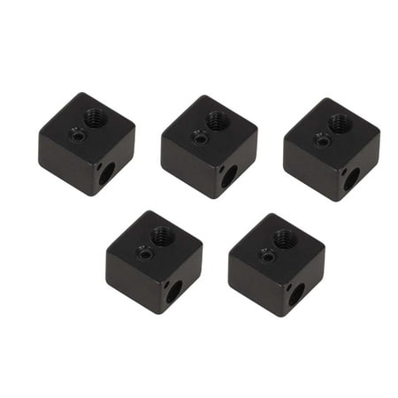 5 Pieces Aluminium Heater Block Replacements Universal Hot End Heating ...