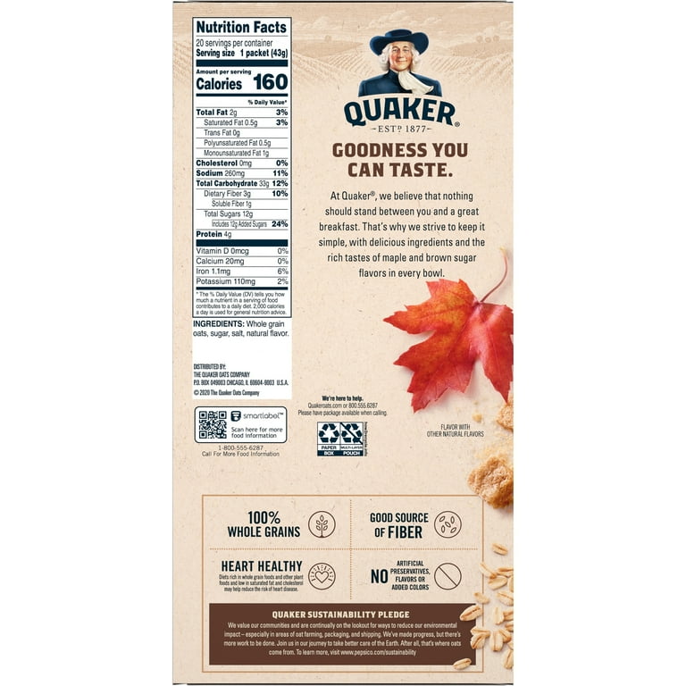 Quaker Oatmeal Bag