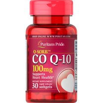 Puritan's Pride Q-SORB Co Q-10 Softgels, 100 Mg, 60 Ct Capsules - Walmart.com