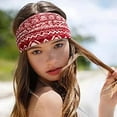Dicasser Headband For Women African Boho Wide Knotted Stripe Black