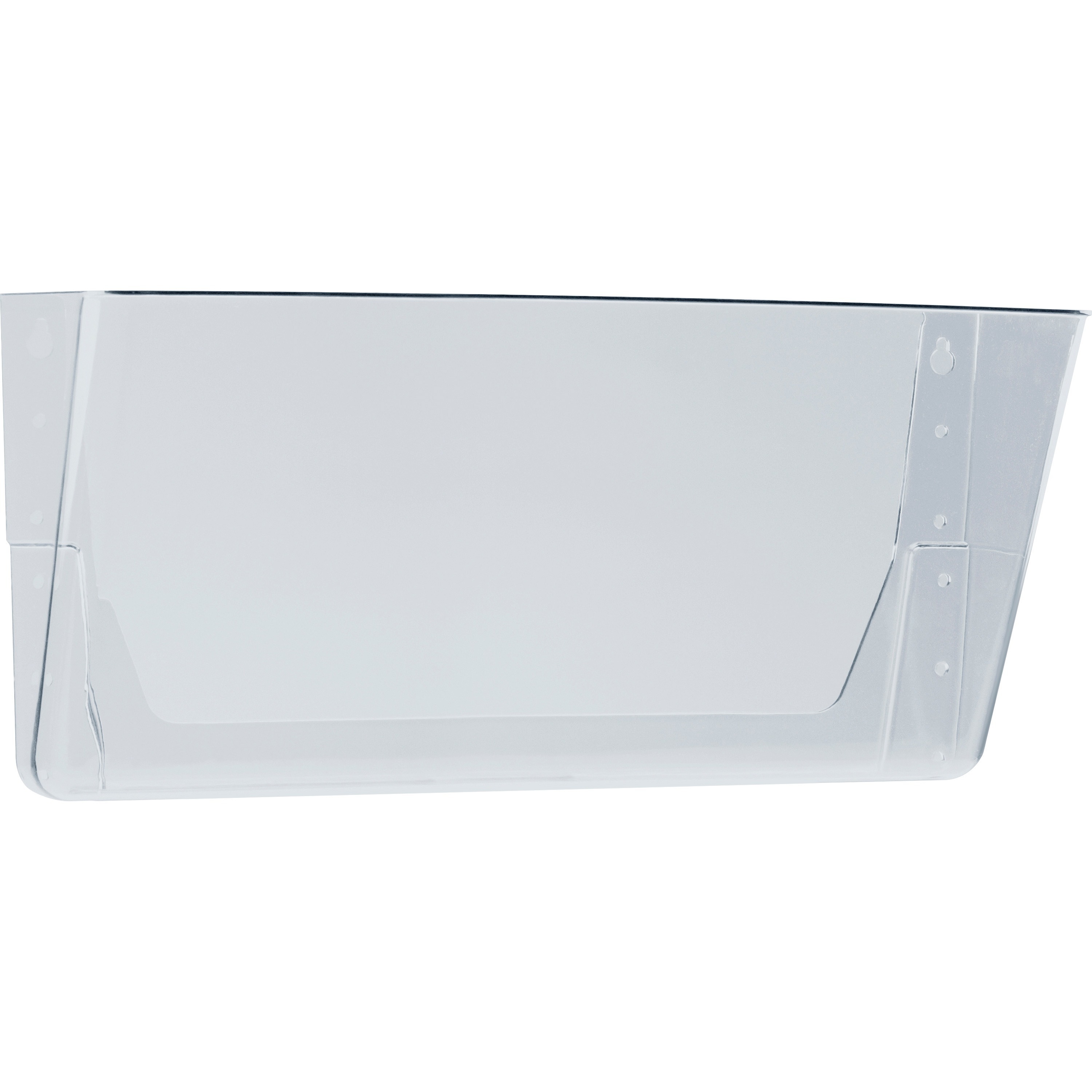Storex Legal-size Wall Pocket, Plastic File Organizer, Clear, 1-Pack ...