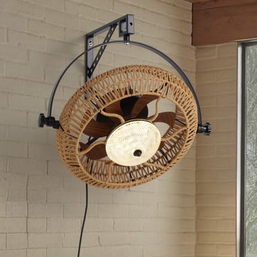 Costway 2 PCS 20" Wall Mount Fan with 3-Speed Options 85° Oscillation ...