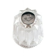 Moen Knob Clear Acrylic Single Tub and Shower Handle For Single Handle ...