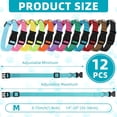 12 Pieces Dog Collar Bulk Puppy Collars Adjustable Nylon for Small ...