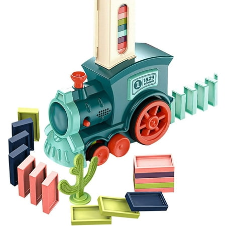Fortunenine Domino Train - Domino Train Toy Set - Domino Blocks Set ...