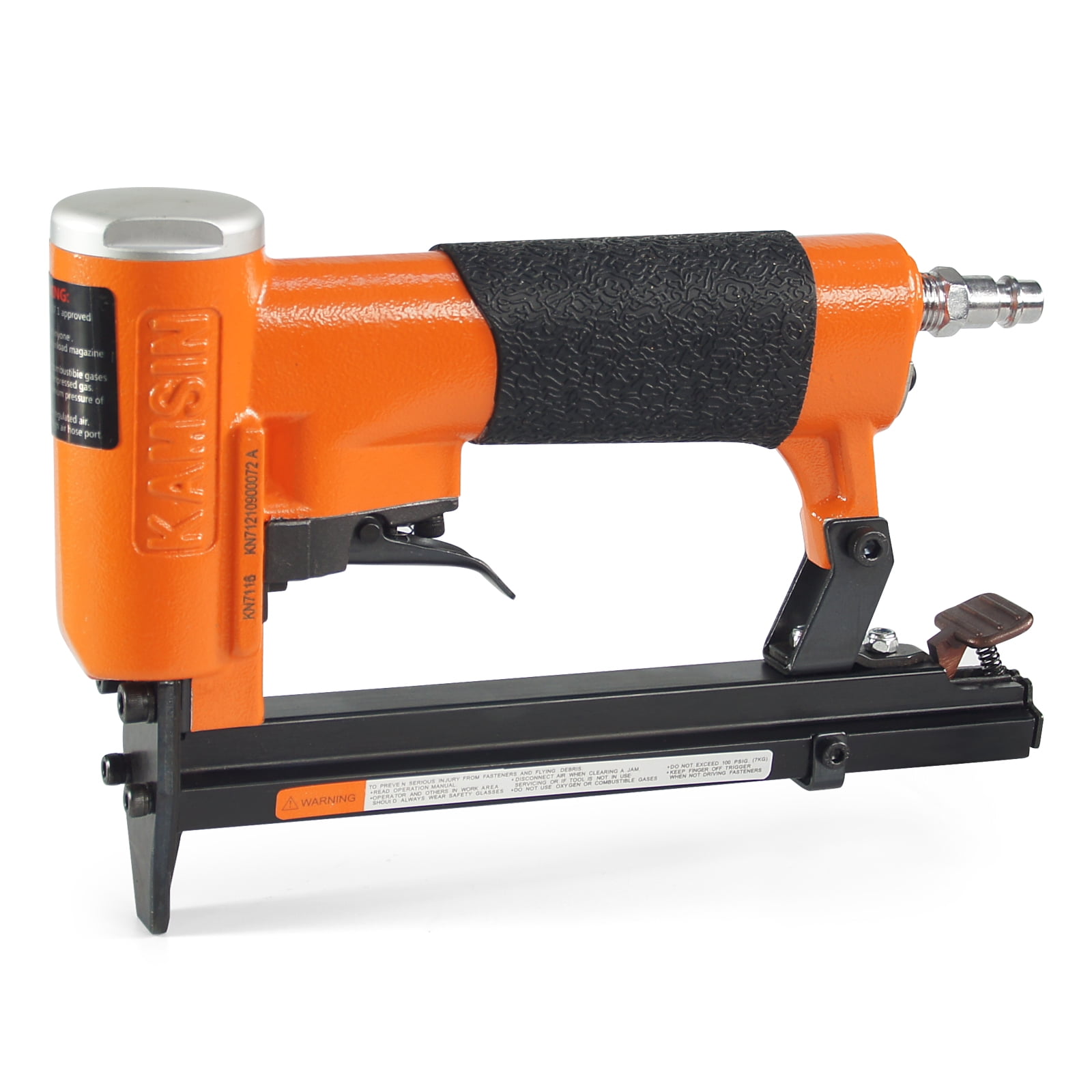 KAMSIN KN7116 22 GA Pneumatic Upholstery Staple Gun, 3/8" Crown 3/16 ...