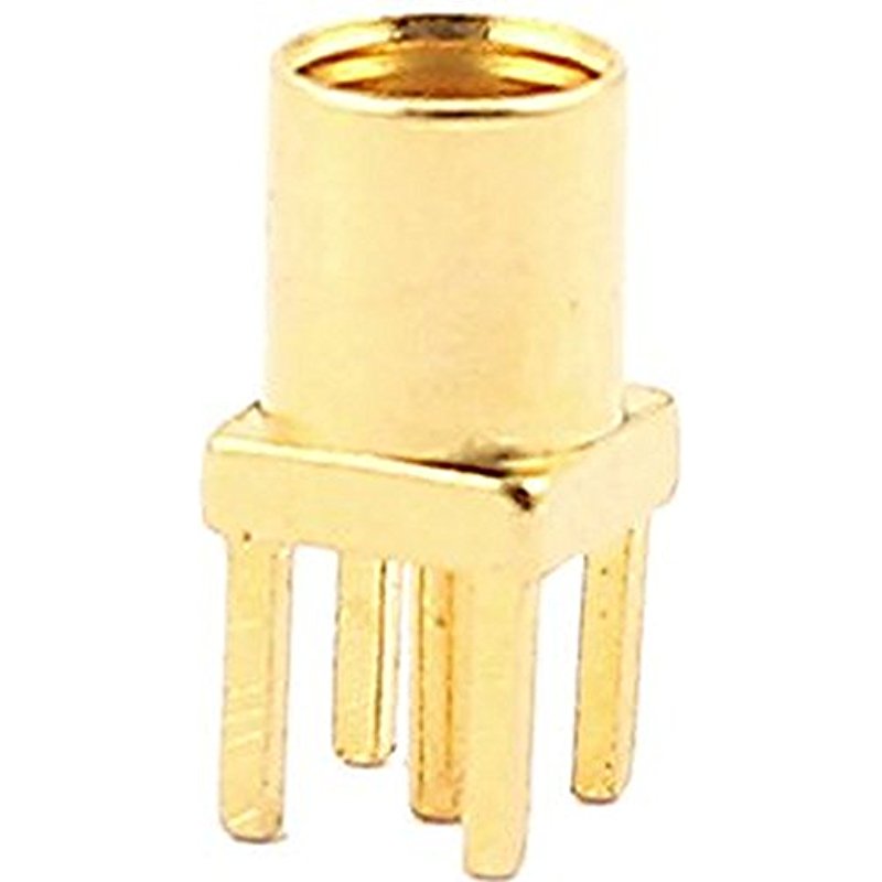 MCX Thru Hole Female PCB Mount Solder Post Straight RF Coax Connector ...