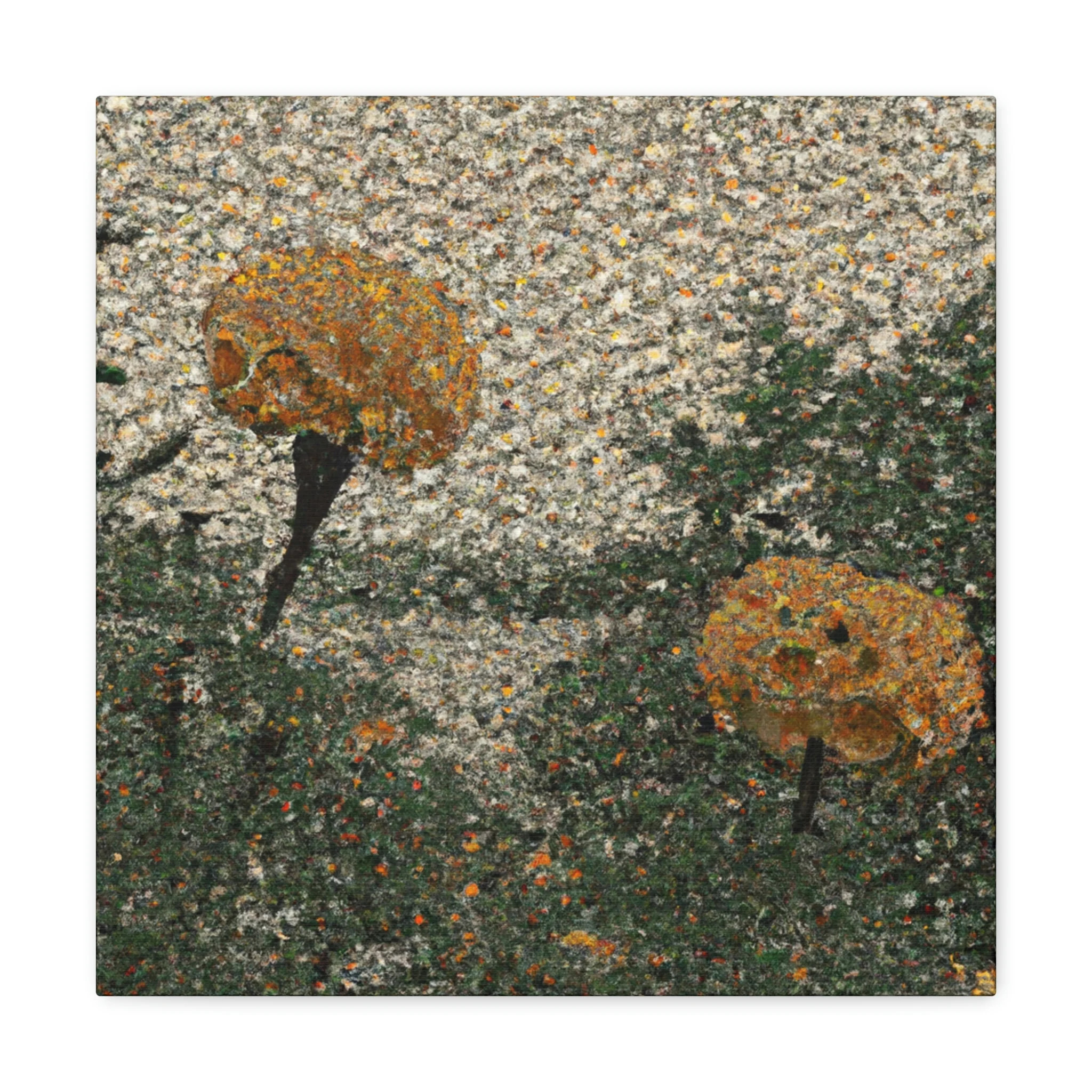 Marigold Splendor Pointillism - Canvas - Walmart.com