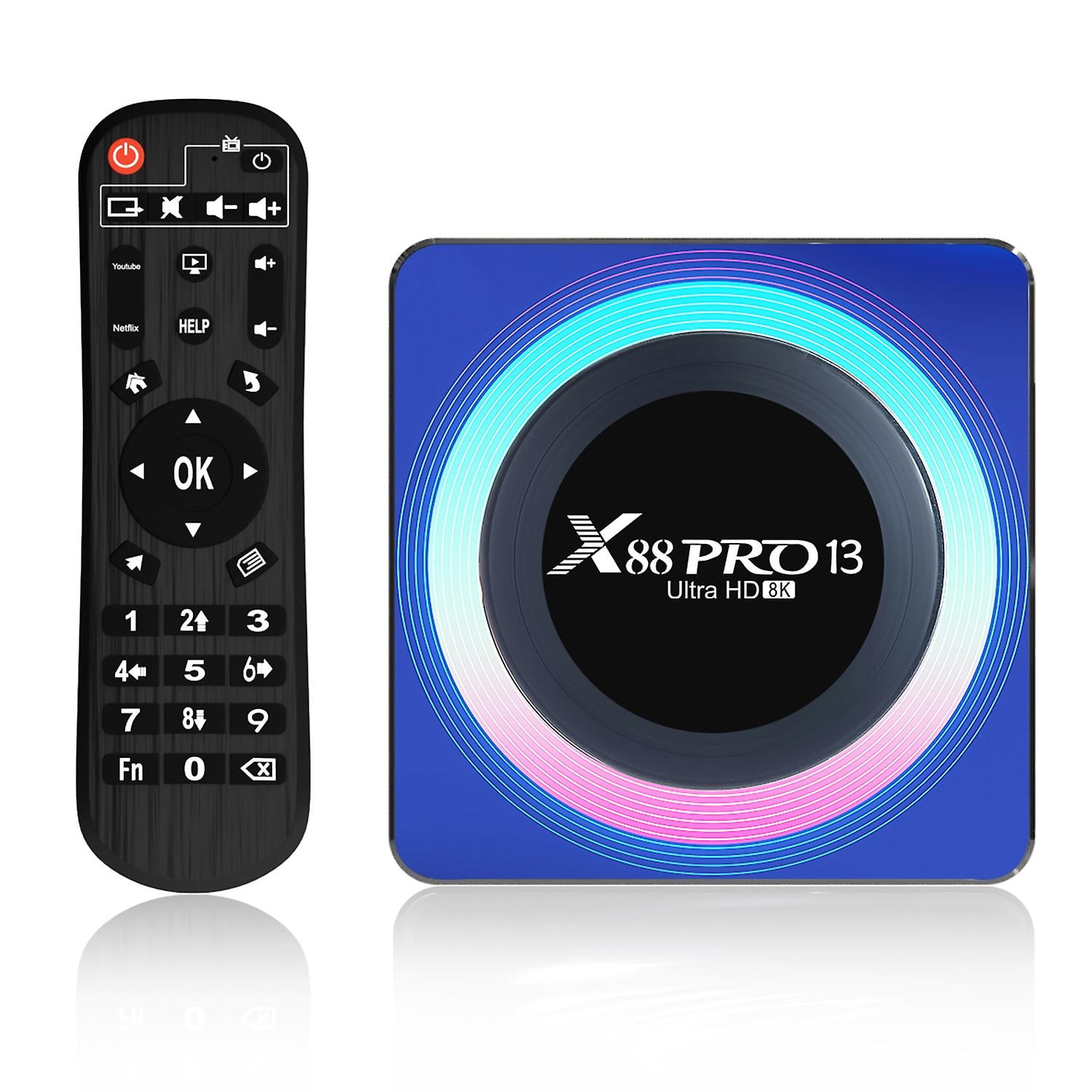 X88 Pro 13 8k Ultra Hd 4g+64gb Android 13.0 Smart Tv Box Enchufe UE ...
