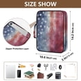 ALAZA Vintage Flag Pattern Expanding Accordion File Folder 3 Ring ...