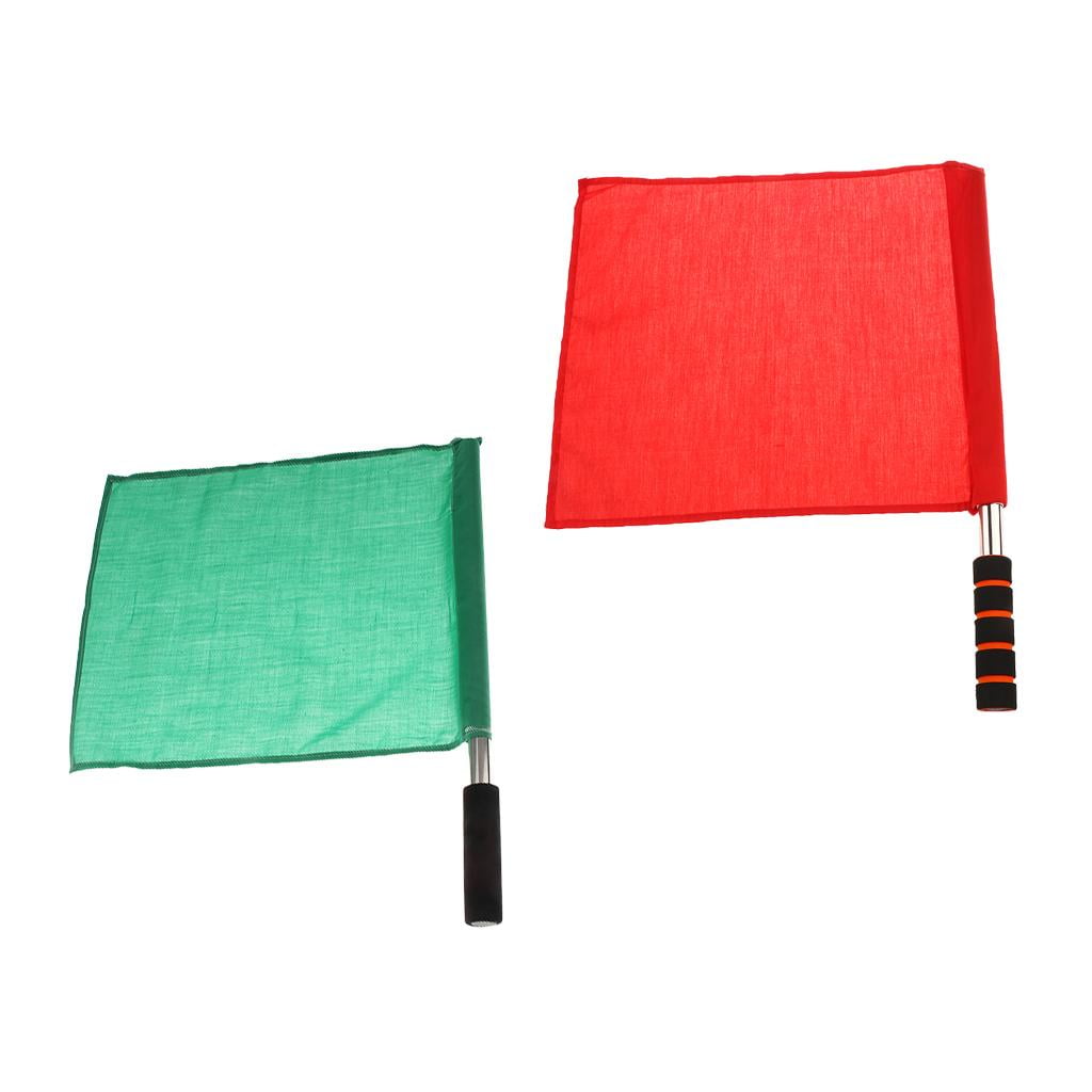 2 Piezas Árbitro Fútbol Fútbol Hocky Lineman Bandera Competencia ...