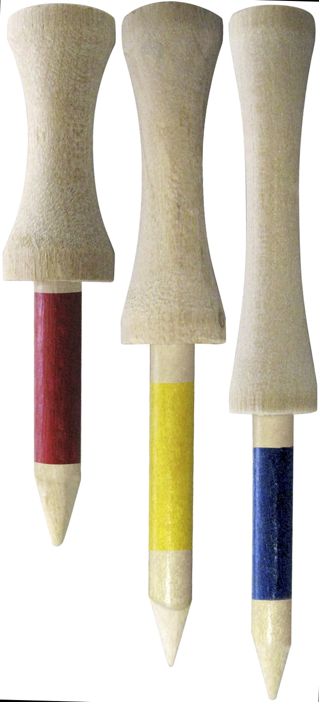 Pride Professional Tee System, 3-1/4 inch Step Tee, 50 Count, Blue