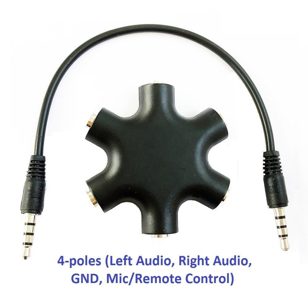KOKKIA 4-pole (Left Audio, Right Audio, GND, MIC/Remote Control) 5 Way ...