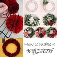 Artificial Flowers Wreath Frame Wire Wreath Frame Holiday Metal Wire ...
