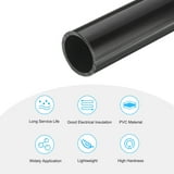 Uxcell 27.2mm ID 32mm OD 0.33m Black PVC Rigid Round Pipe High Impact ...