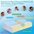 FAPO 4-Layer Adjustable Memory Foam Pillow, Queen Size, Ergonomic Neck ...