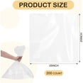 200 Pcs Shredder Bags 10 Gallon Size Clear Bag Fits Most 6 to 7 Gallon ...