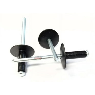 Mill 3/16" Large Head Tri-Fold Exploding Aluminum Mandrel Pop Rivets 25 ...