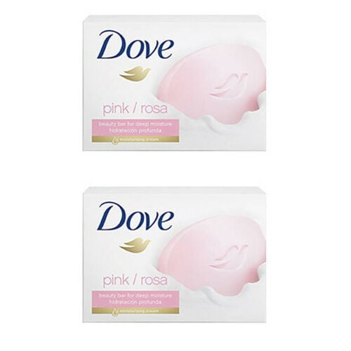 2 Bars Dove Beauty Cream Bar Moisturizing Soap Pink 135g 4 75 Oz