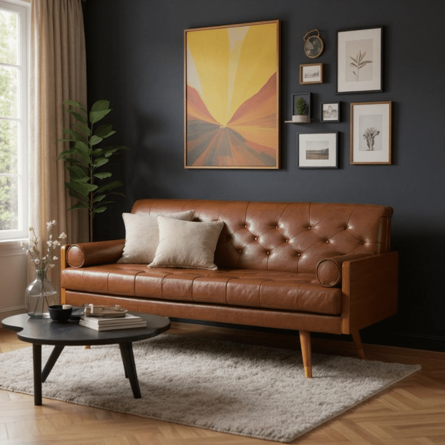 Click here for Homy Casa Mid-Century Modern Tufted Sofas Couches... prices